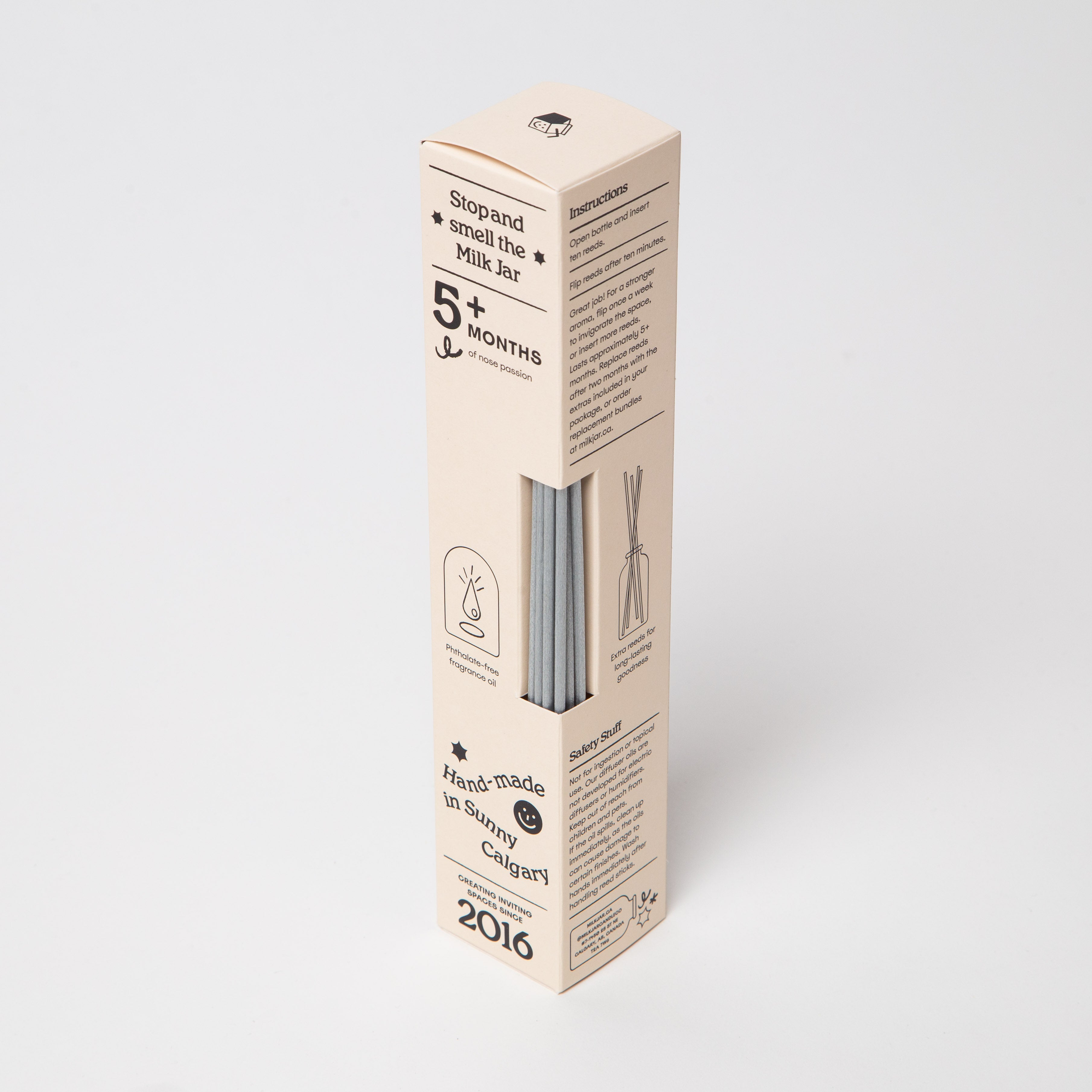 Milk Jar- Dandy Diffuser – Skip The Flowers Inc.